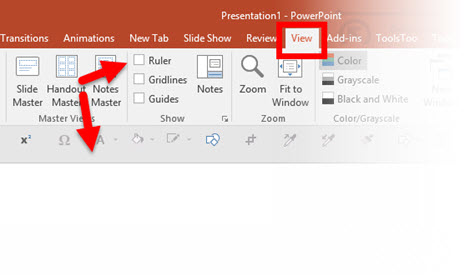 Where is PowerPoint’s Ruler? | The PowerPoint Blog