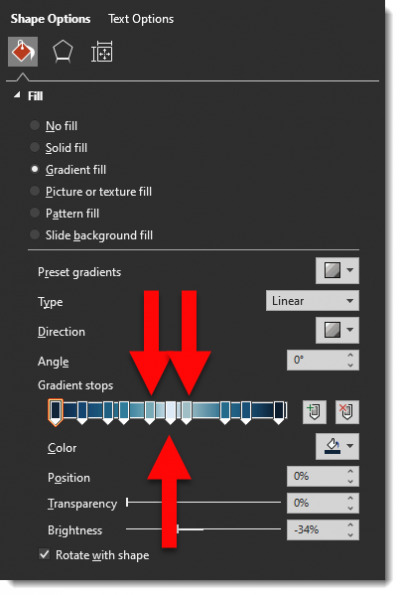 Create "Hard Transition" Gradients - The PowerPoint Blog