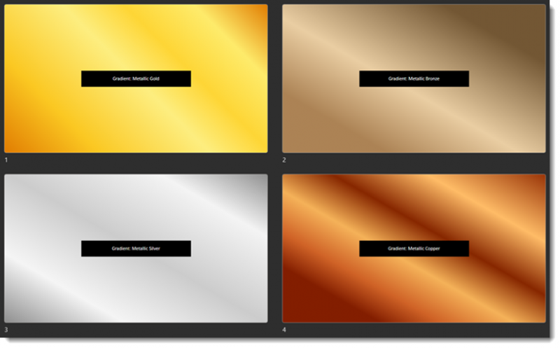 Metallic Gradients - The PowerPoint Blog